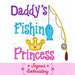 Instant Download Daddy's Fishing Princess Applique Embroidery Design NO ...
