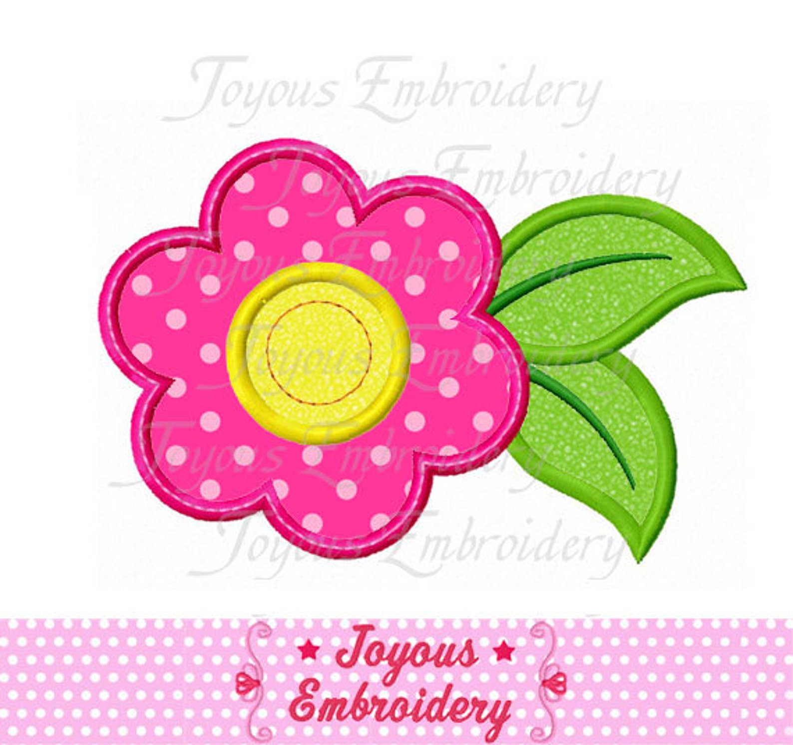 Instant Download Flower Applique Machine Embroidery Design | Etsy