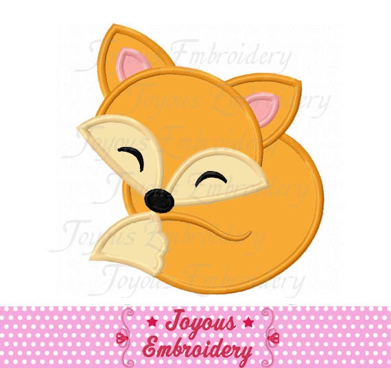 Instant Download Fox Applique Embroidery Machine Design | Etsy