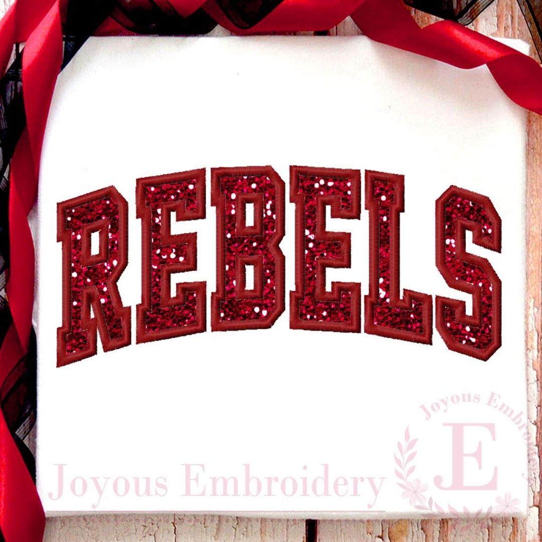 REBELS Applique Embroidery,sweatshirt Embroidery File,machine Embroidery Design,joyous ...