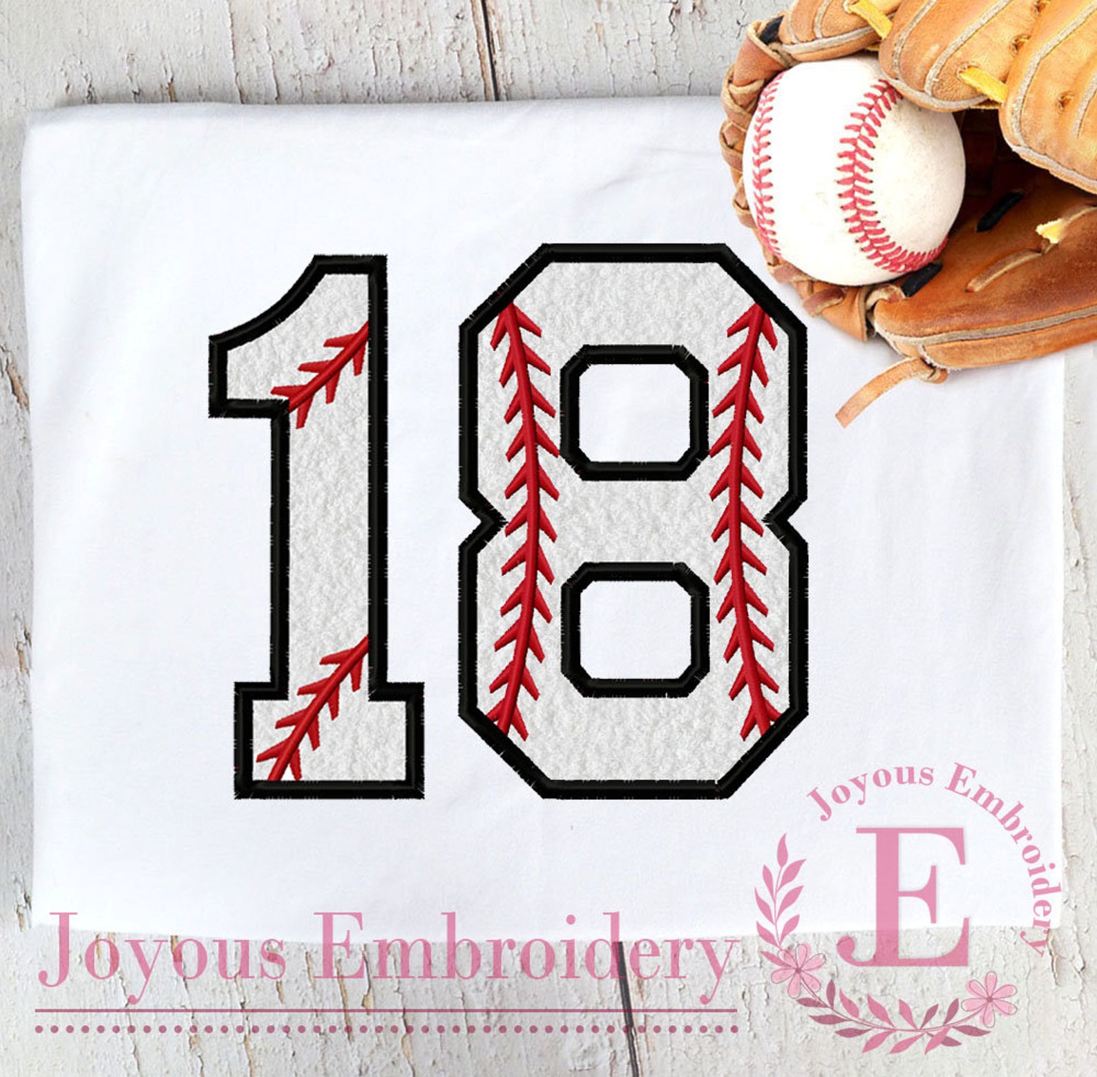 Baseball Numbers Applique Embroidery File,baseball Numbers Machine ...