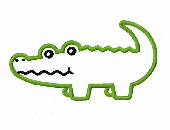 Mini Alligator Machine Embroidery Design-3 Sizes-INSTANT DOWNLOAD ...