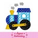 Train Applique,train Embroidery Design, Machine Embroidery File NO:1923 ...