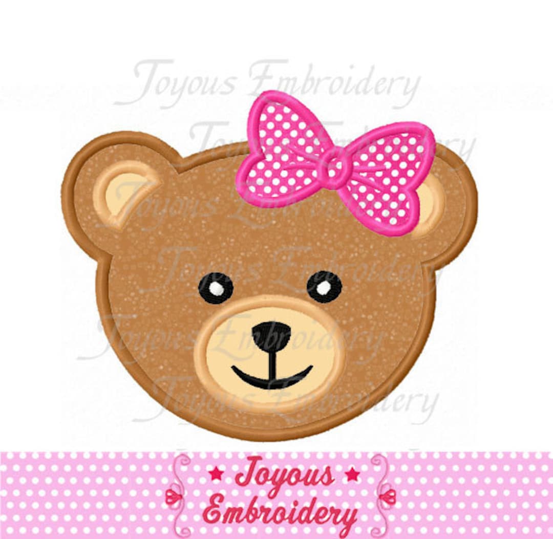 Teddy Bear Applique,bear Embroidery,teddy Applique Design,instant ...