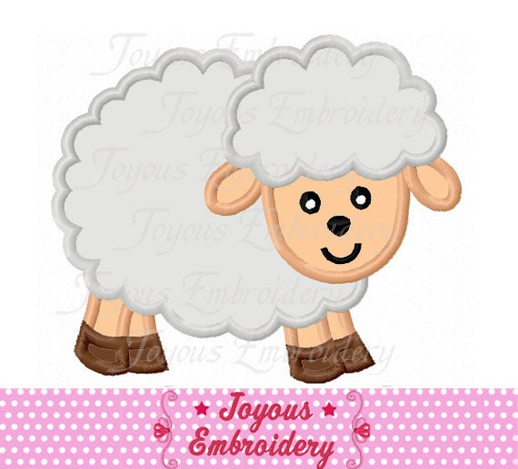 Instant Download Sheep Applique Embroidery Design NO:2548 | Etsy