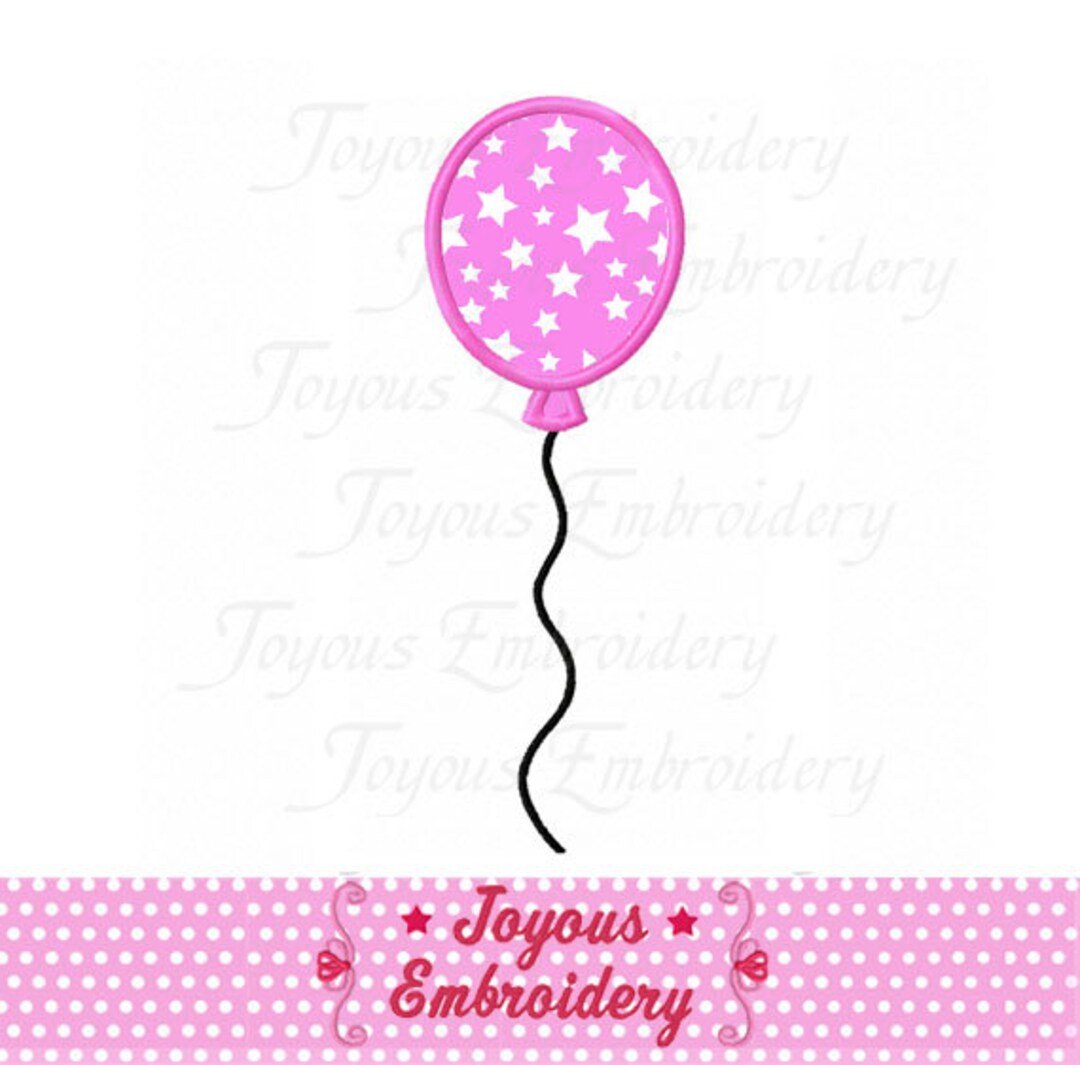 Balloon Embroidery Design,balloon Applique,machine Embroidery Design ...