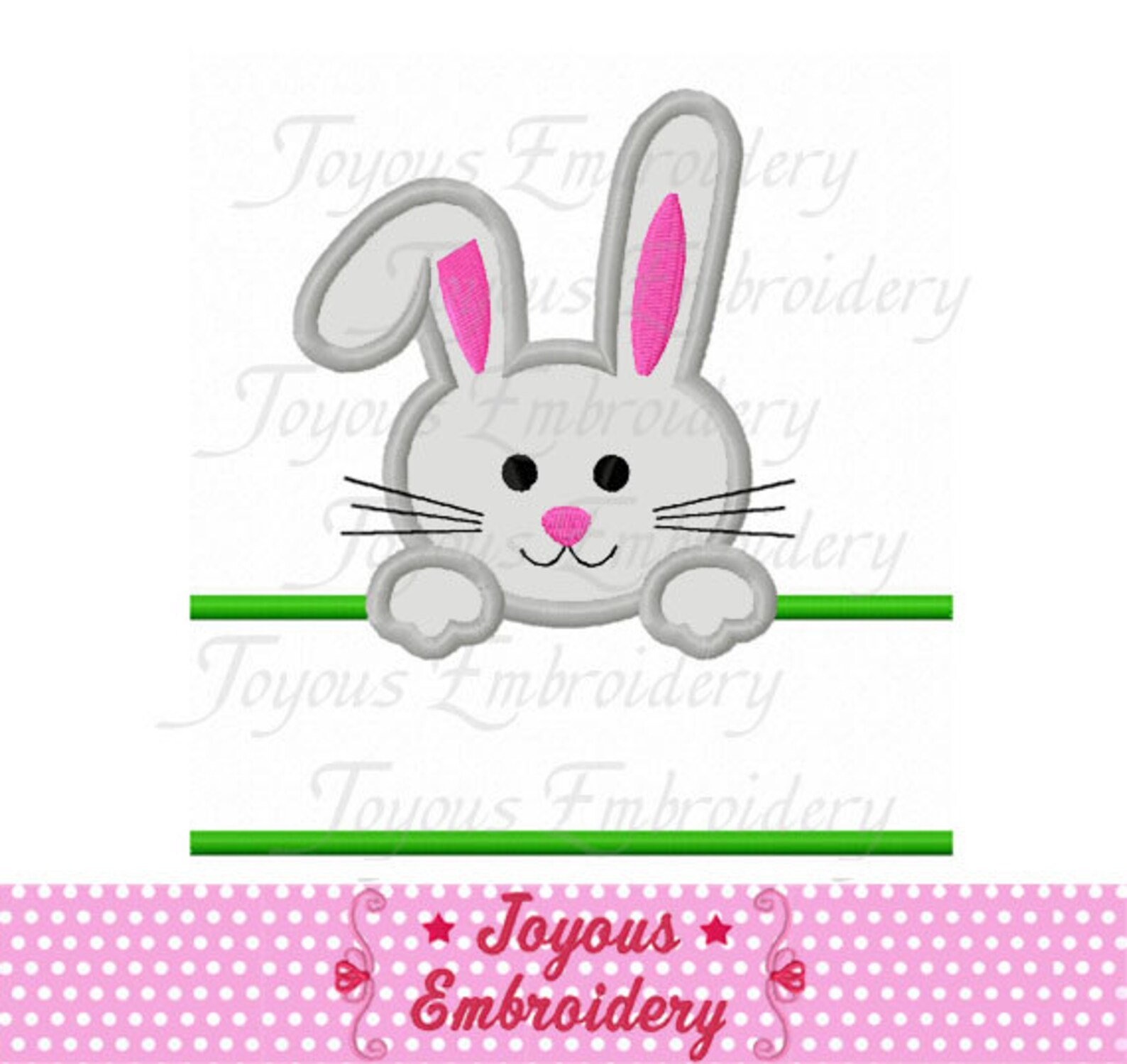 Instant Download Easter Bunny Applique Embroidery - Etsy