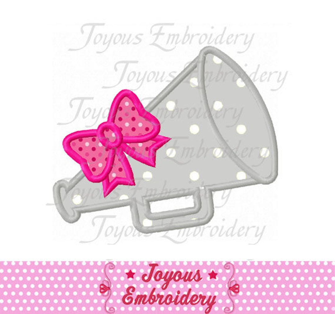 Instant Download Cheer Megaphone Applique Embroidery Machine Design NO ...