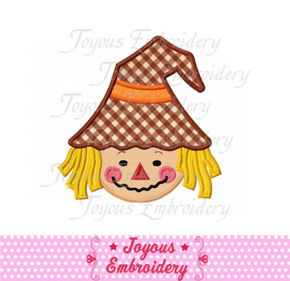 Instant Download Boy Scarecrow Applique Embroidery Design | Etsy