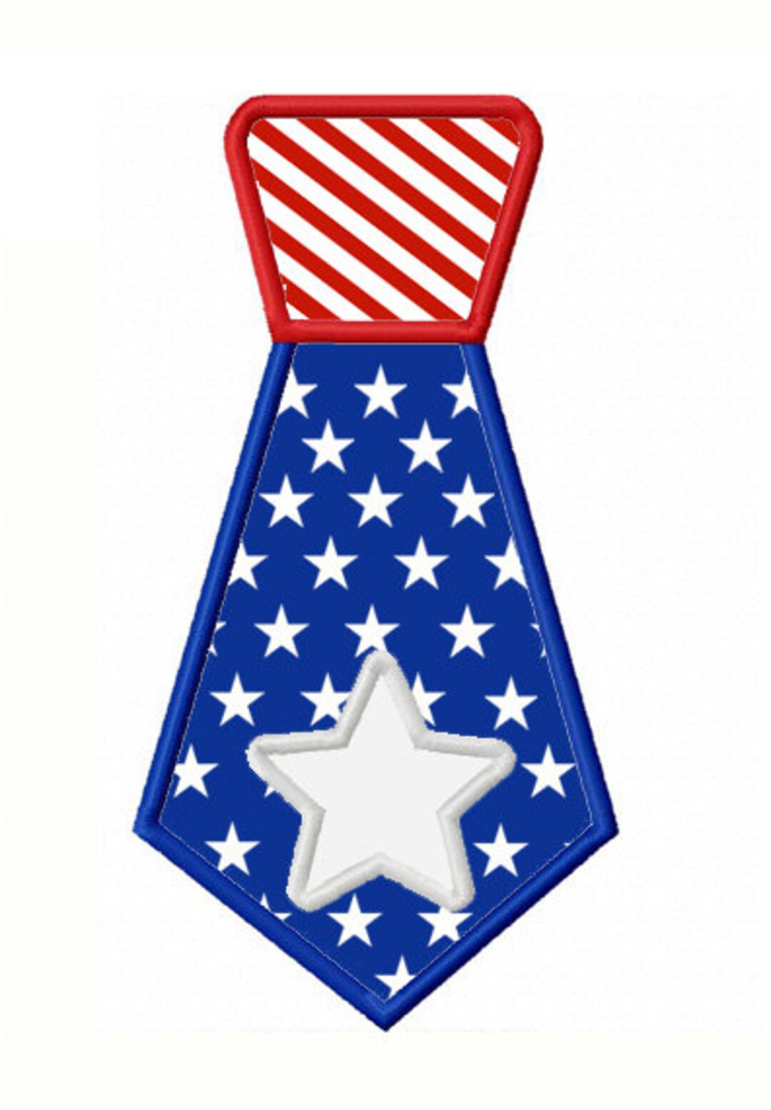 Instant Download Flag Tie Applique Machine Embroidery Design NO:1346 - Etsy