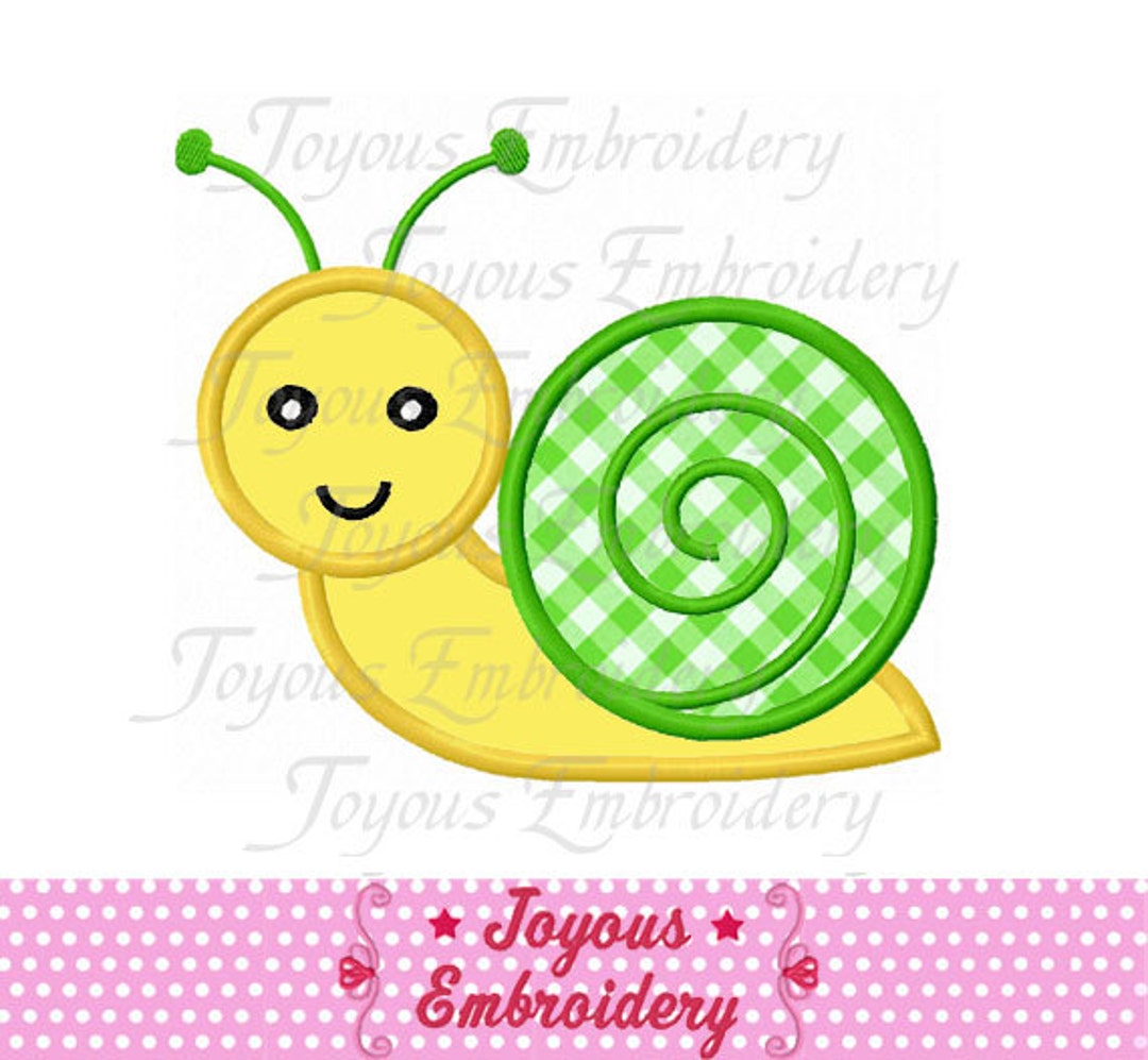Instant Download Snail Applique Machine Embroidery Design,insect ...