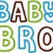 Instant Download Baby Brother Applique Machine Embroidery Design NO ...