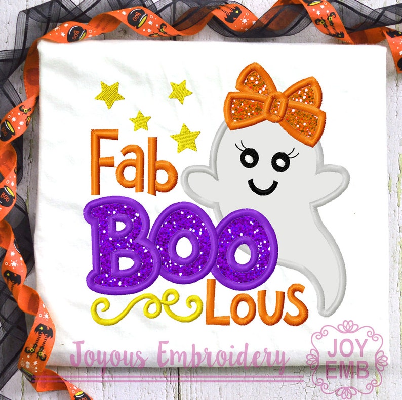 Fab BOO Lous Applique,ghost Applique,halloween Embroidery,halloween ...