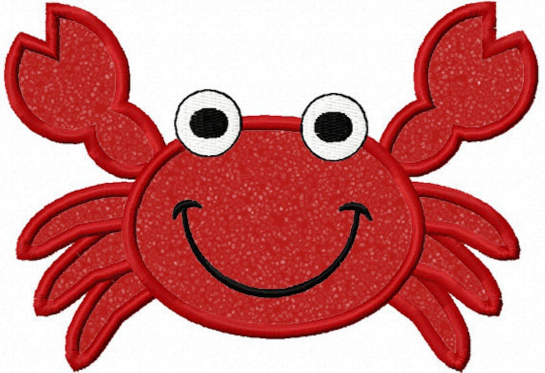 Crab Applique,crab Embroidery,machine Embroidery Design,instant ...