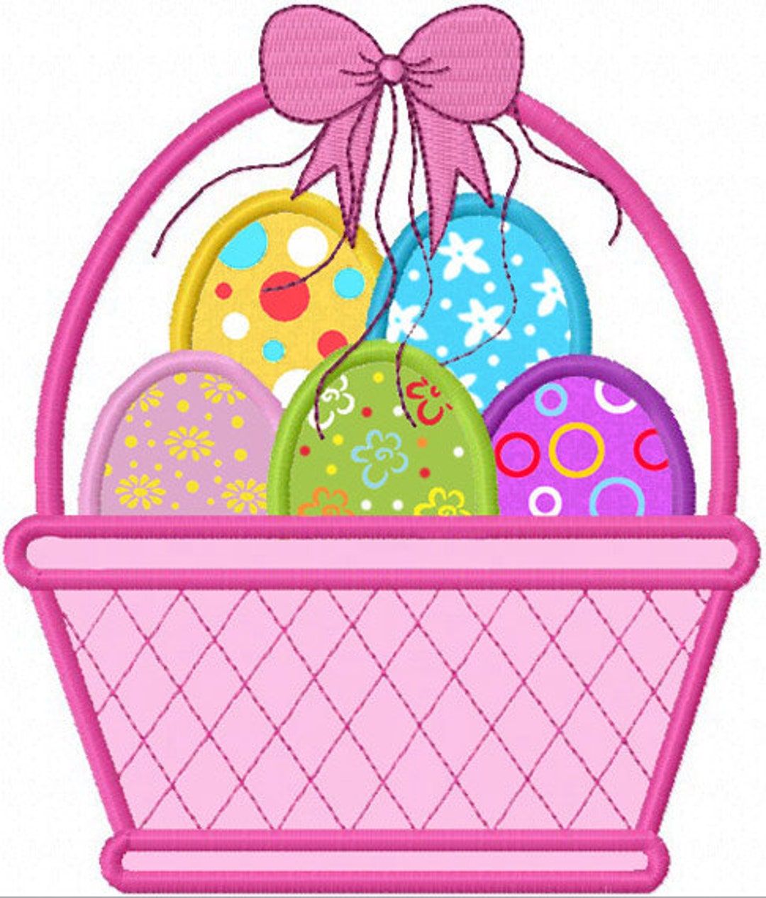 Easter Eggs Applique,easter Embroidery,easter Applique,machine ...