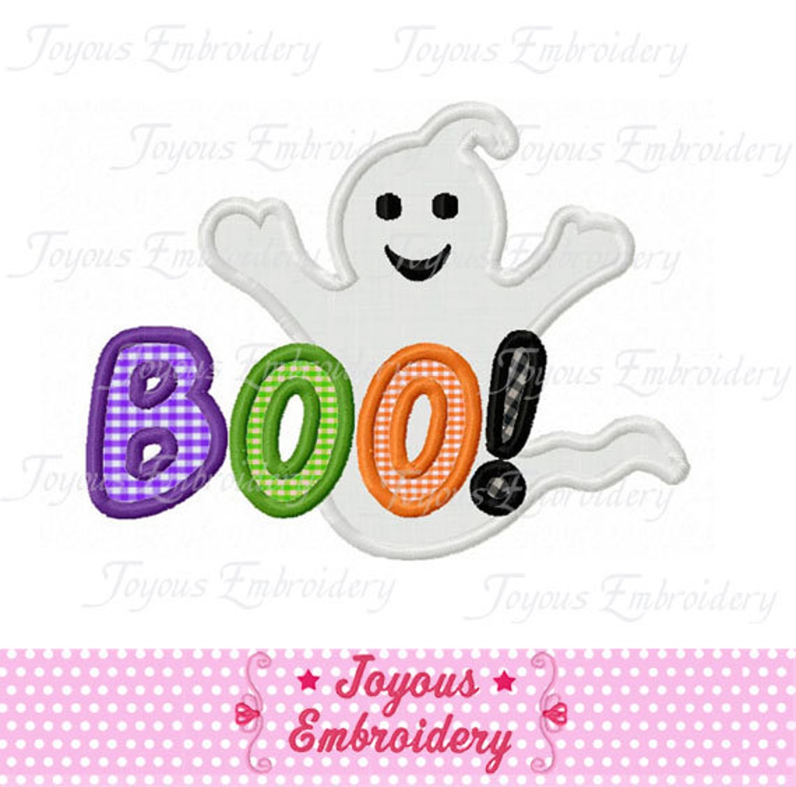 Instant Download Halloween Ghost BOO Applique Machine - Etsy