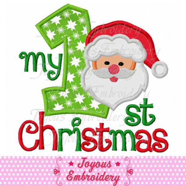 First Christmas Embroidery Design - Etsy