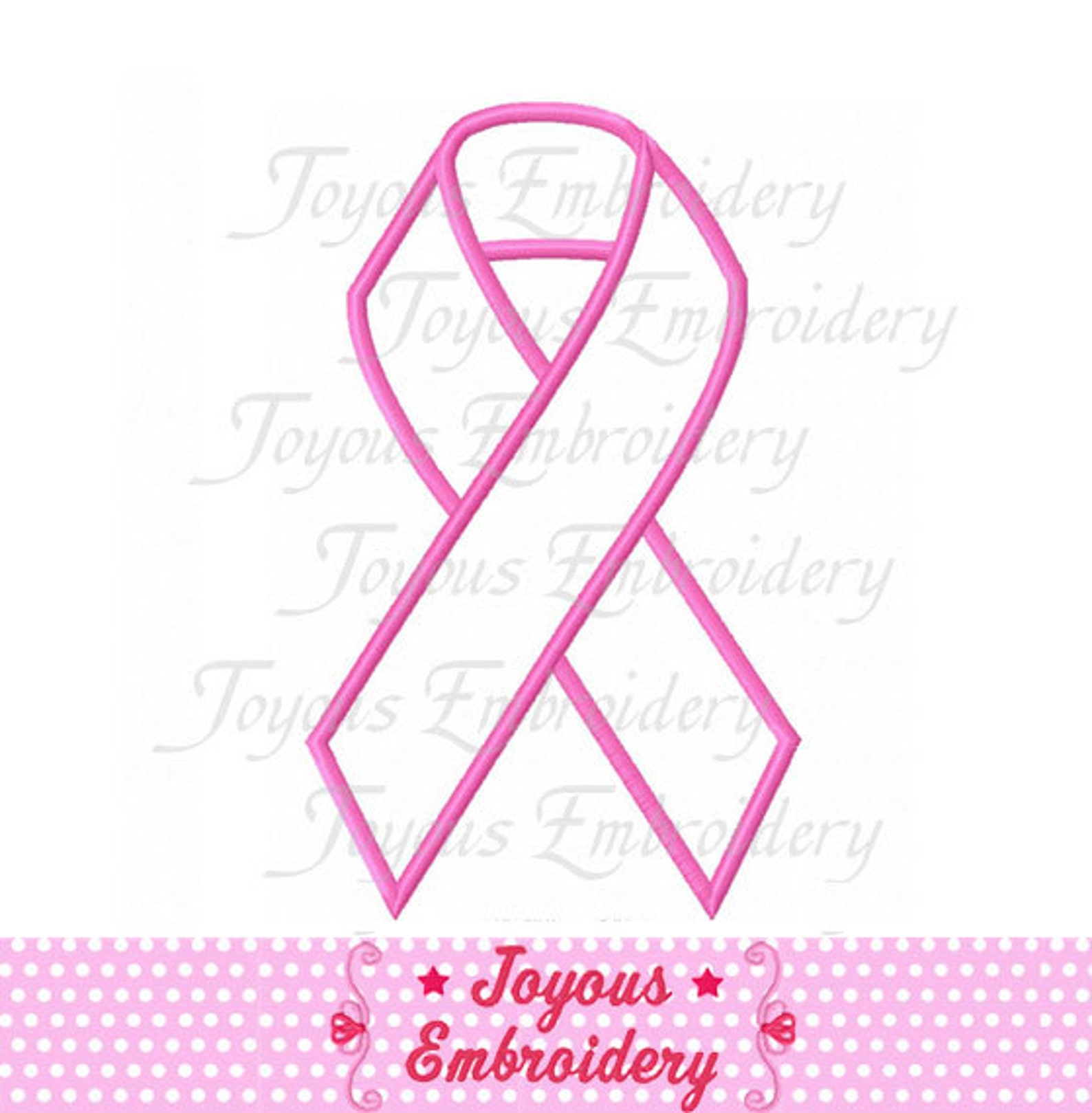 Instant Download Awareness Ribbon Applique Machine Embroidery - Etsy