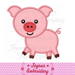 Pig Applique,pig Embroidery,farm Animal Applique,machine Design,instant ...