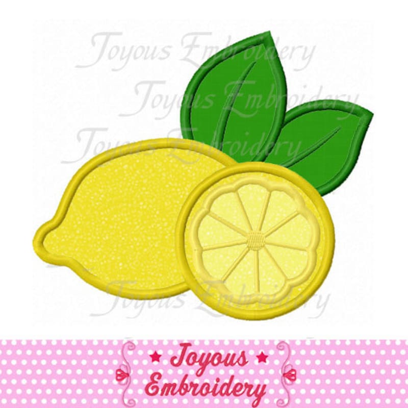 Lemon Applique - Etsy