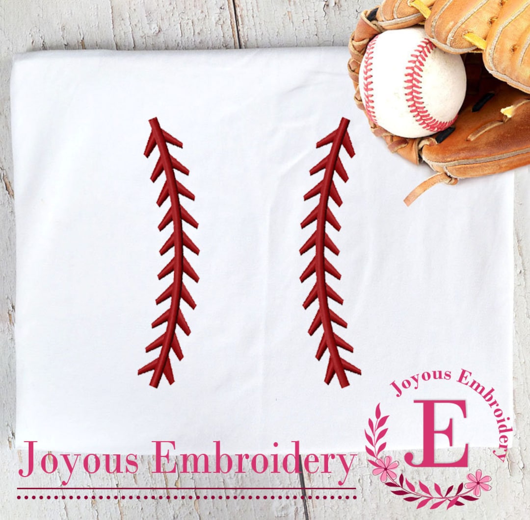 Baseball Stitches Embroidery,baseball Embroidery Design,10 Sizes ...