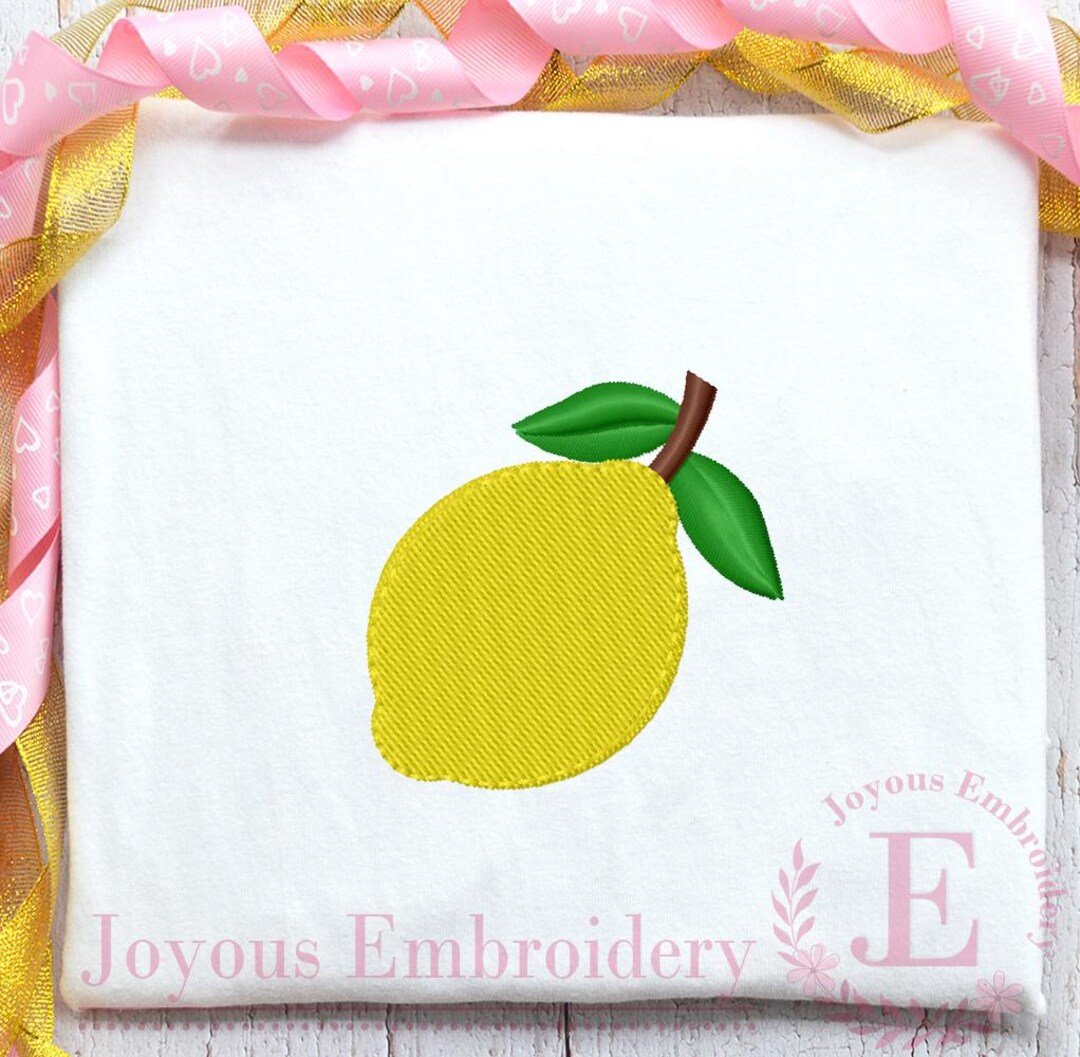 Lemon Embroidery Design-fruit Embroidery for Summer-embroidery for ...