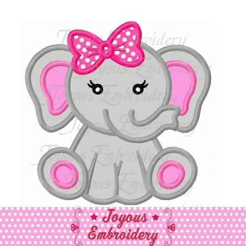 Elephant Baby Animal Machine Embroidery Applique Design 4x4 - Etsy