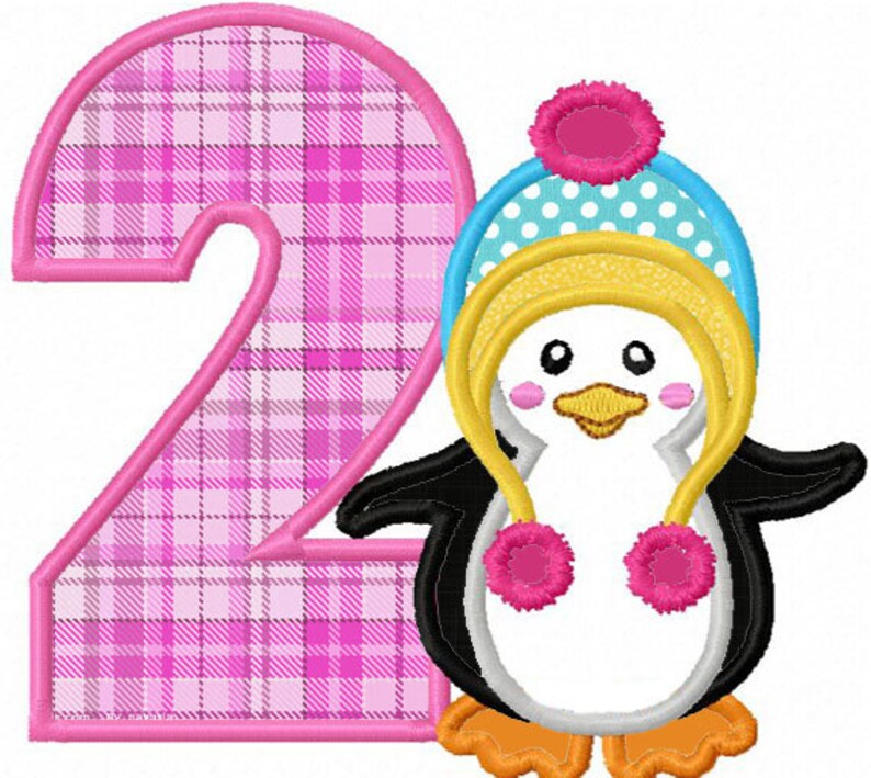 Instant Download Penguin Numbers 1-9 Applique Machine - Etsy