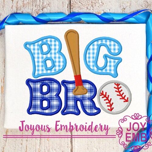 Big Bro Big Brother Applique Machine Embroidery Design - Etsy