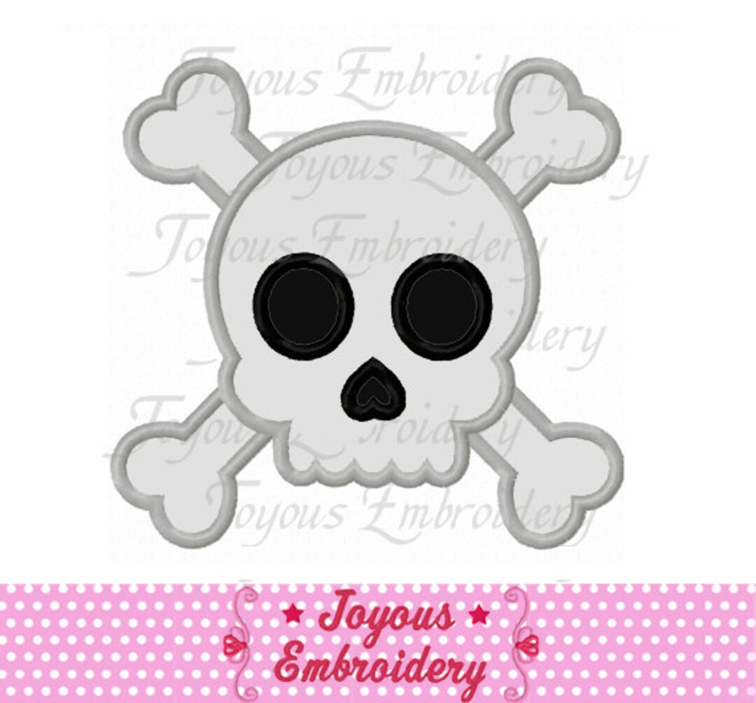 Instant Download Skull Applique Machine Embroidery Design NO:1828 - Etsy