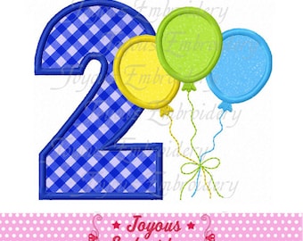 Number 2 Applique | Etsy