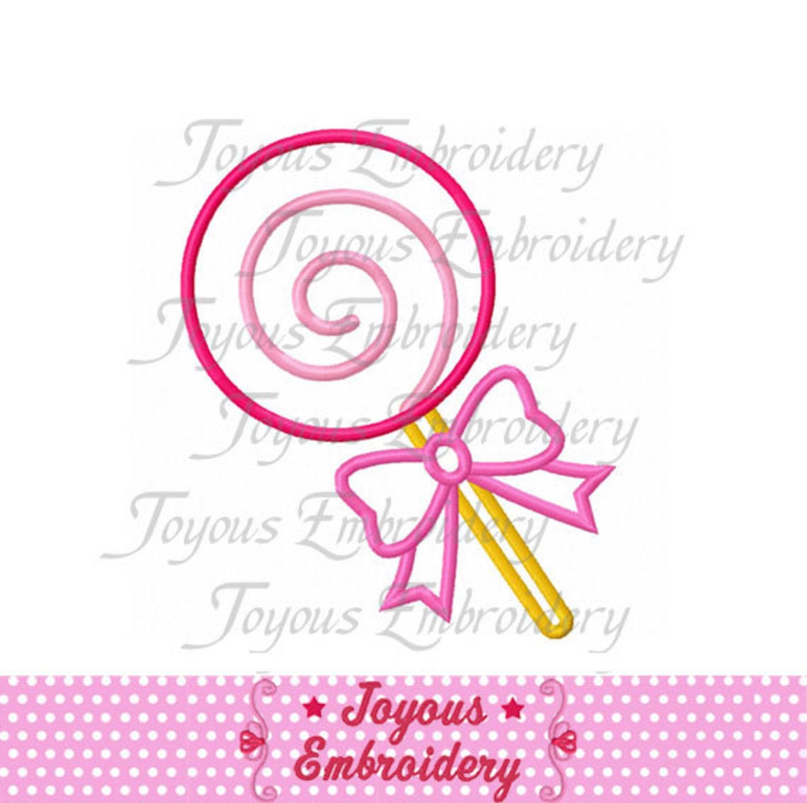 Instant Download Lollipop Applique Embroidery Design NO:1515 | Etsy