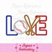 Instant Download Love Baseball Embroidery Applique Design NO:1615 - Etsy