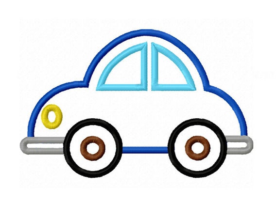 Car Appliquecar Embroidery Designmachine Embroidery | Etsy