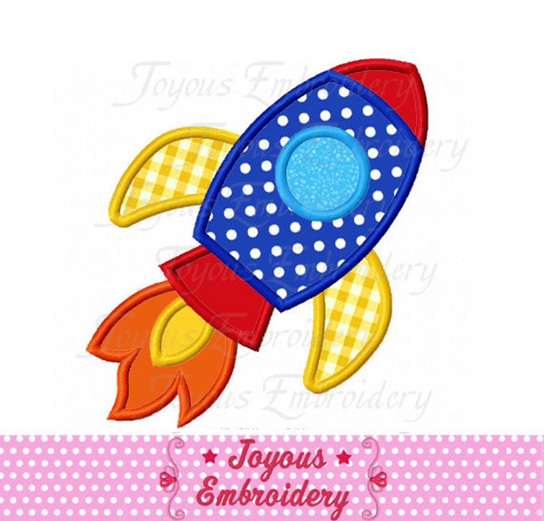 Instant Download Rocket Applique Machine Embroidery Design NO:2316 - Etsy