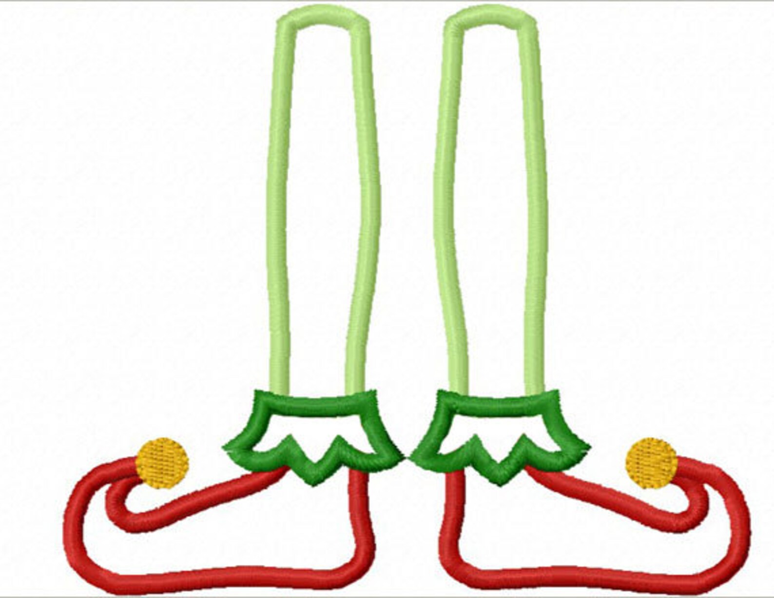 Instant Download Christmas Elf Boots Applique Machine | Etsy