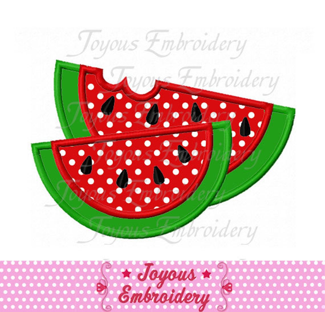 Watermelon Applique Embroidery Design,summer Fruit Machine Embroidery ...