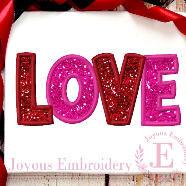 Love Applique Design - Etsy