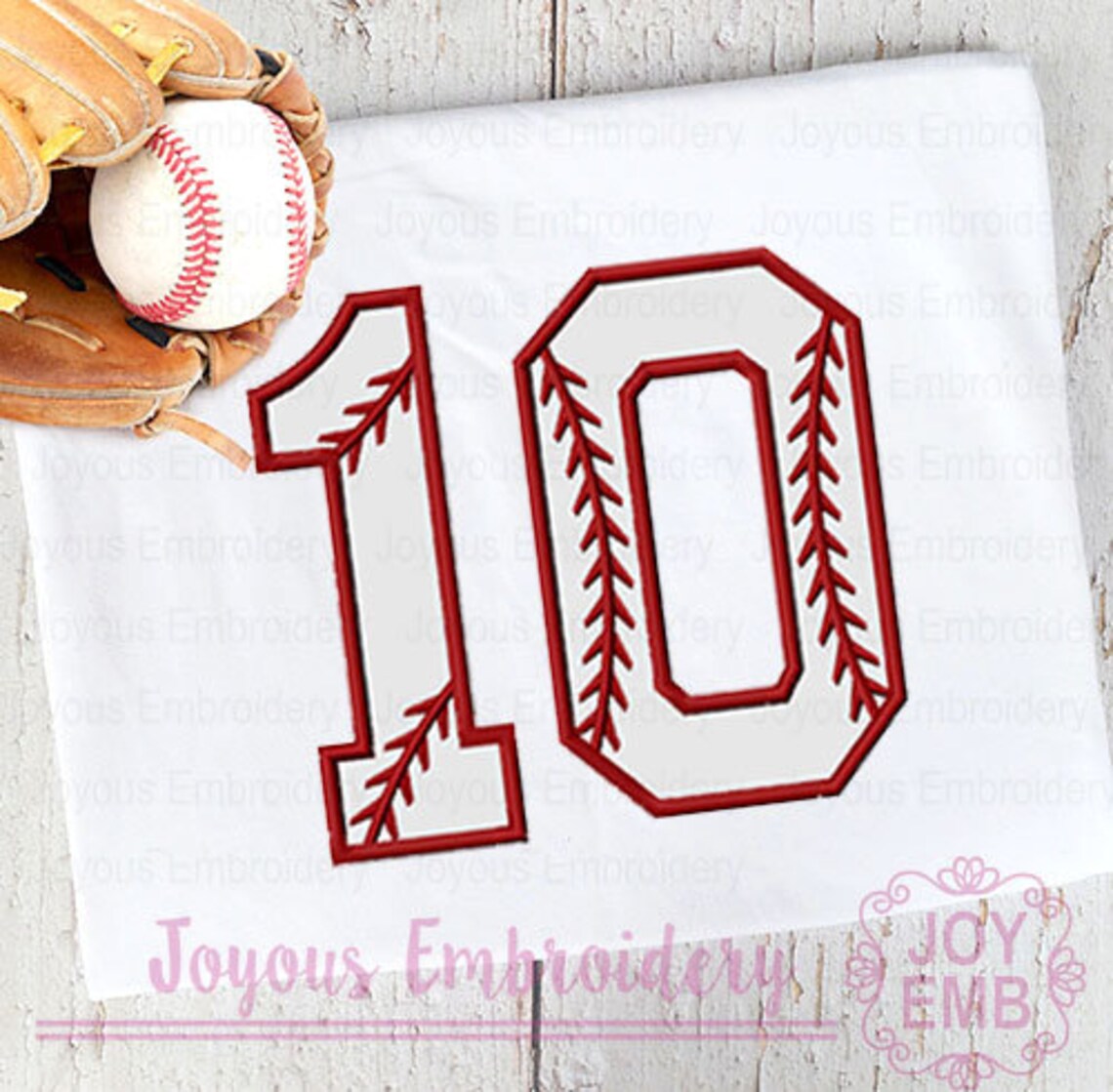 Baseball Numbers Applique,0-9 Numbers Embroidery,baseball Shirt ...