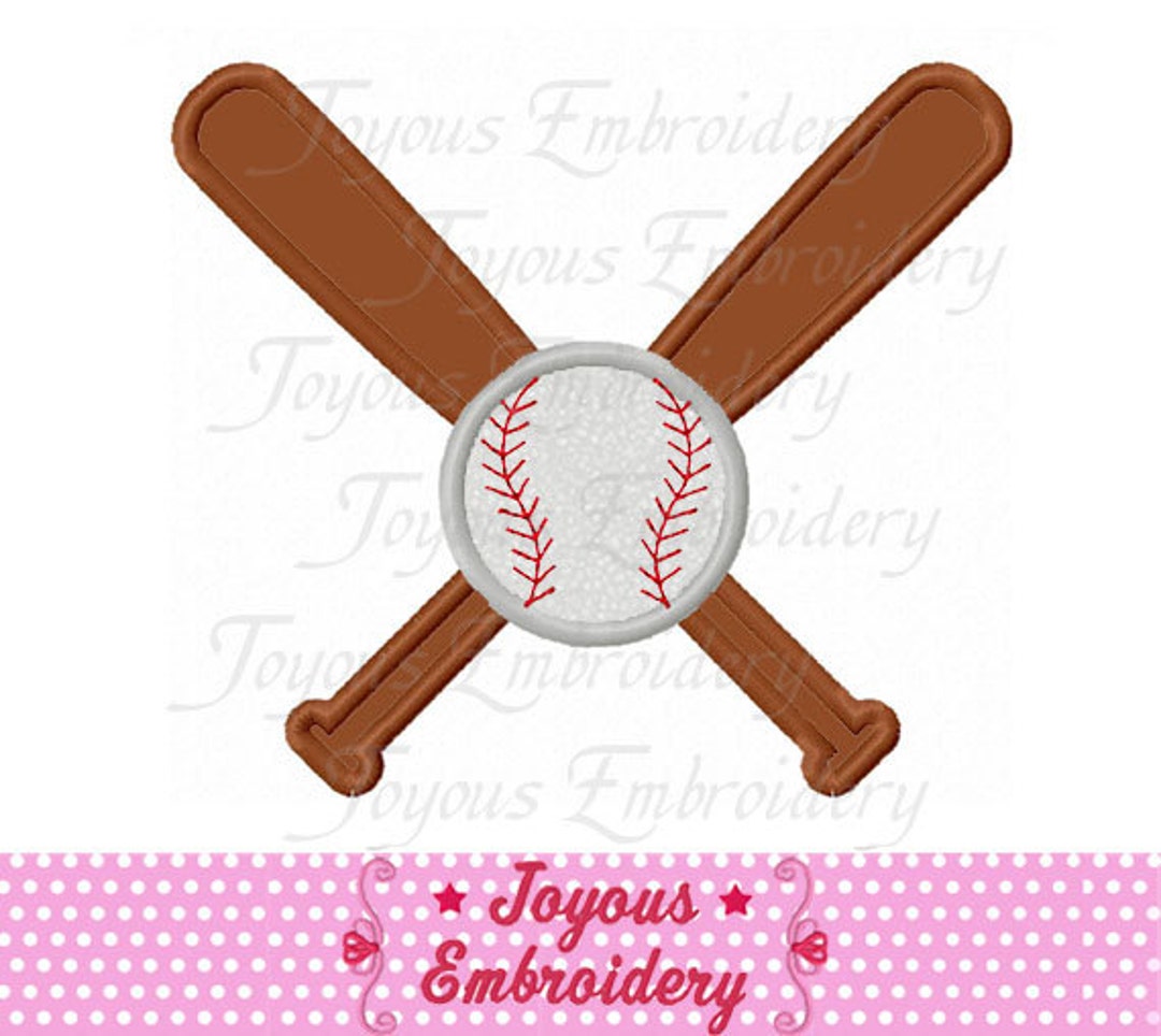 Baseball Applique,baseball Bat Embroidery Design,instant Download ...