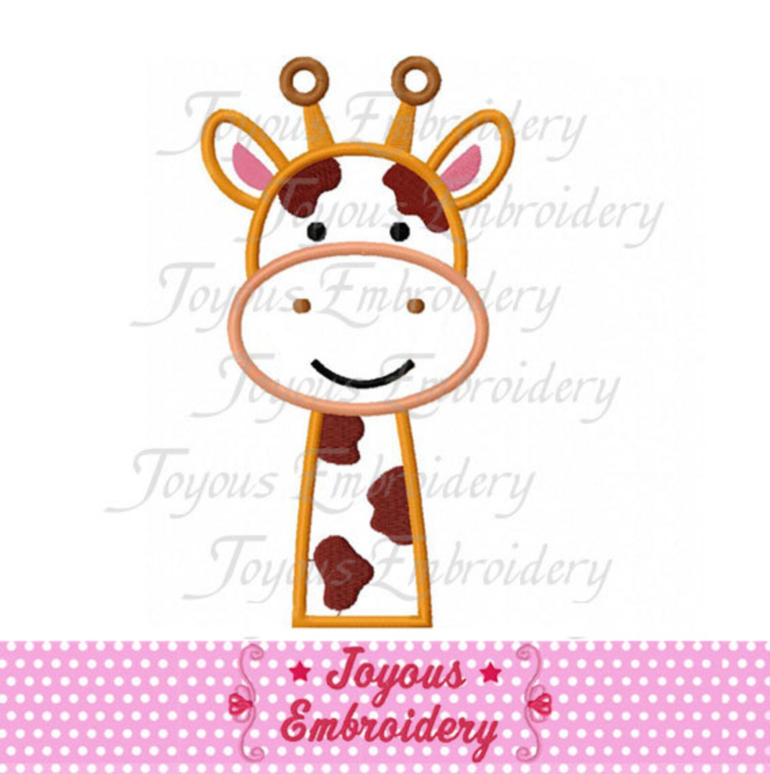 Instant Download Giraffe Applique Embroidery Design NO:1758 - Etsy