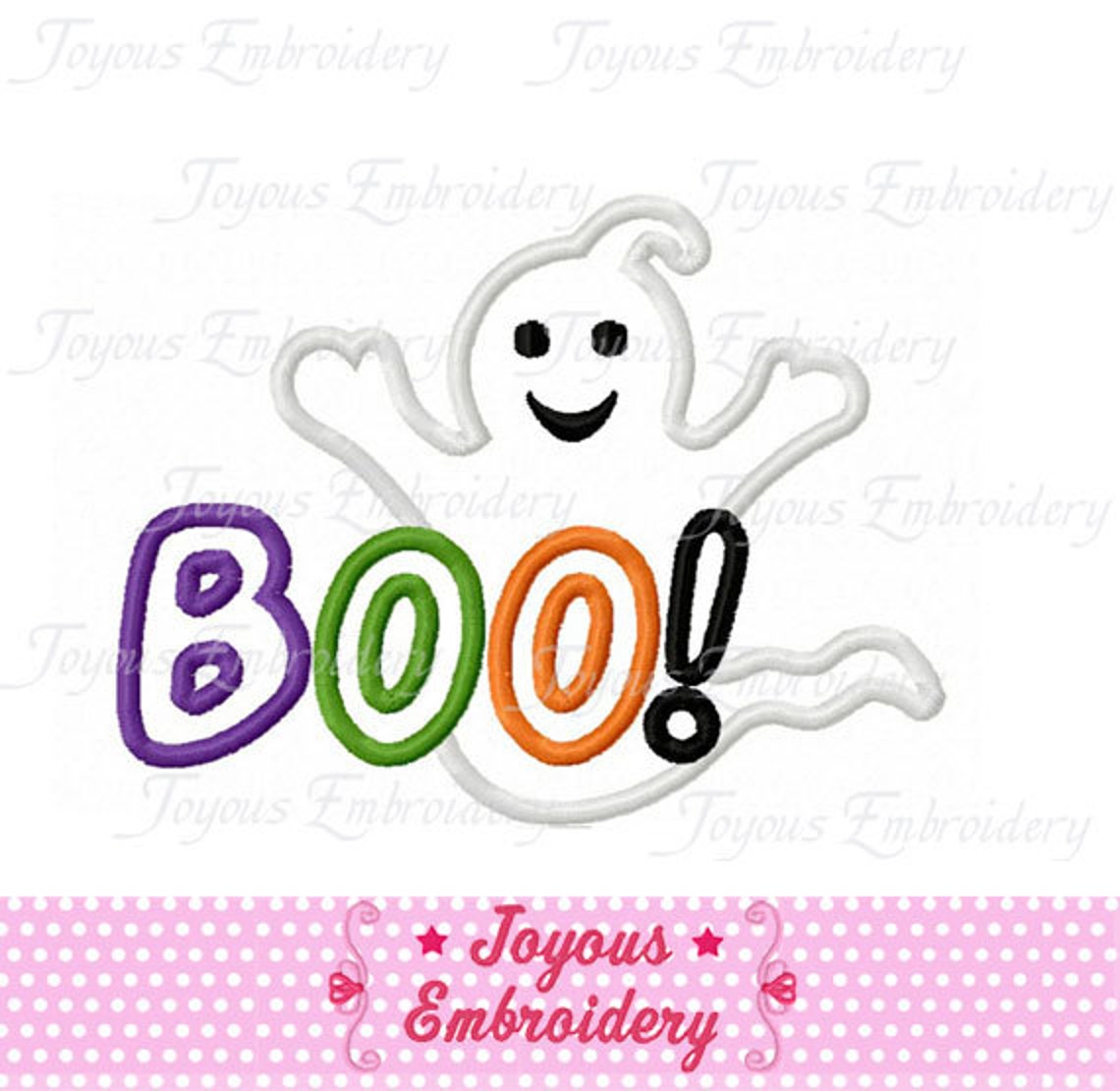 Instant Download Halloween Ghost BOO Applique Machine - Etsy