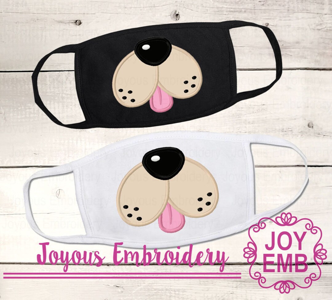 Instant Download Dog Face Applique Machine Embroidery - Etsy