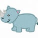 Instant Download Rhino Applique Machine Embroidery Design NO:1392 - Etsy