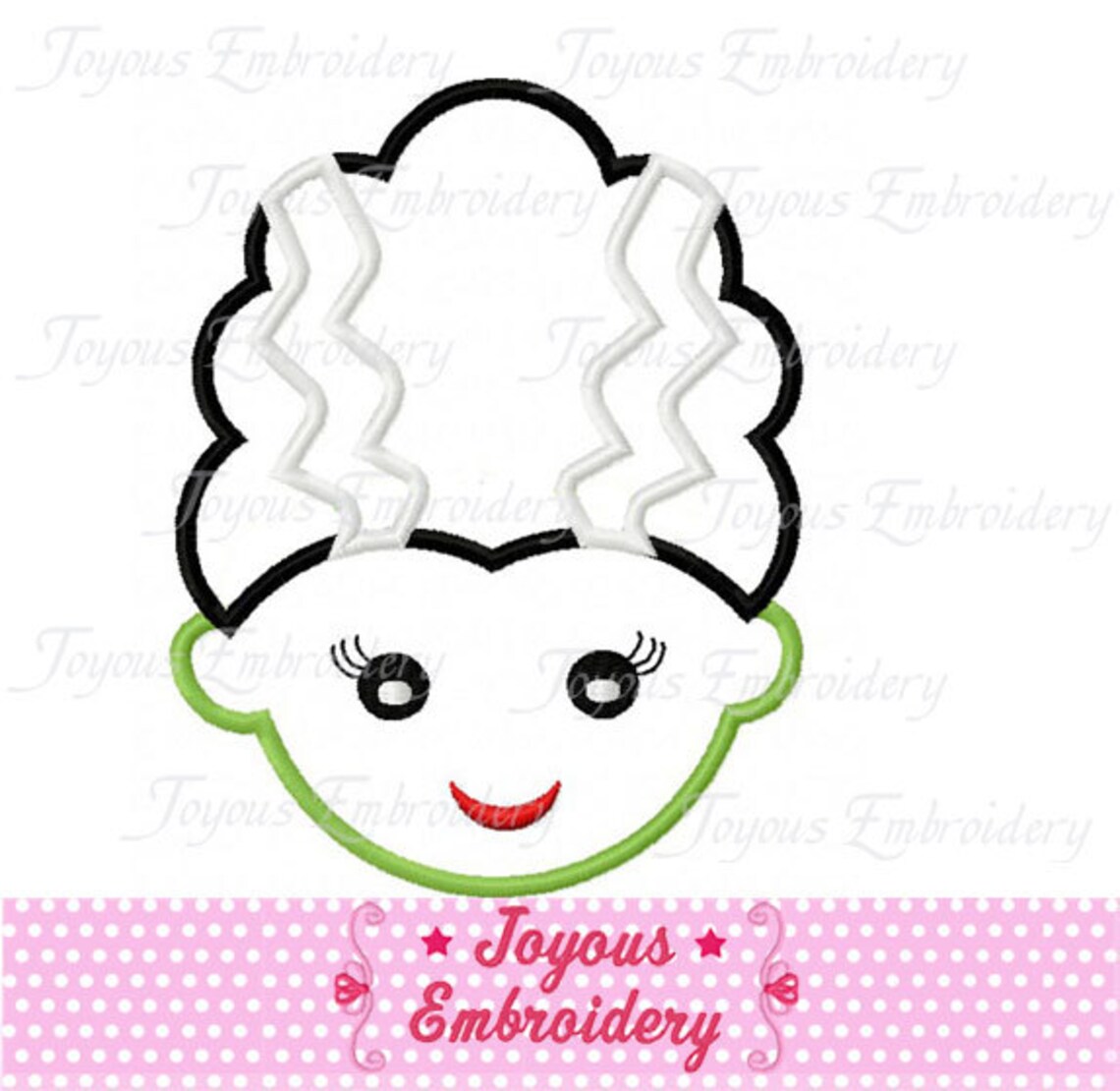 Instant Download Halloween Frankenstein Bride Applique Machine | Etsy