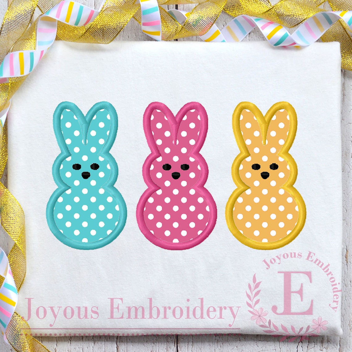 Bunny Peeps Machine Embroidery Design-easter Bunny Embroidery File ...