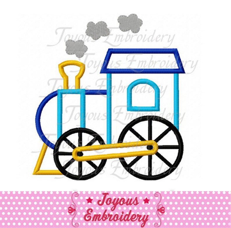 Train Appliquetrain Embroidery Design Machine Embroidery - Etsy