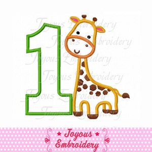 Instant Download Giraffe Number 1 Embroidery Applique Design NO:1622 - Etsy