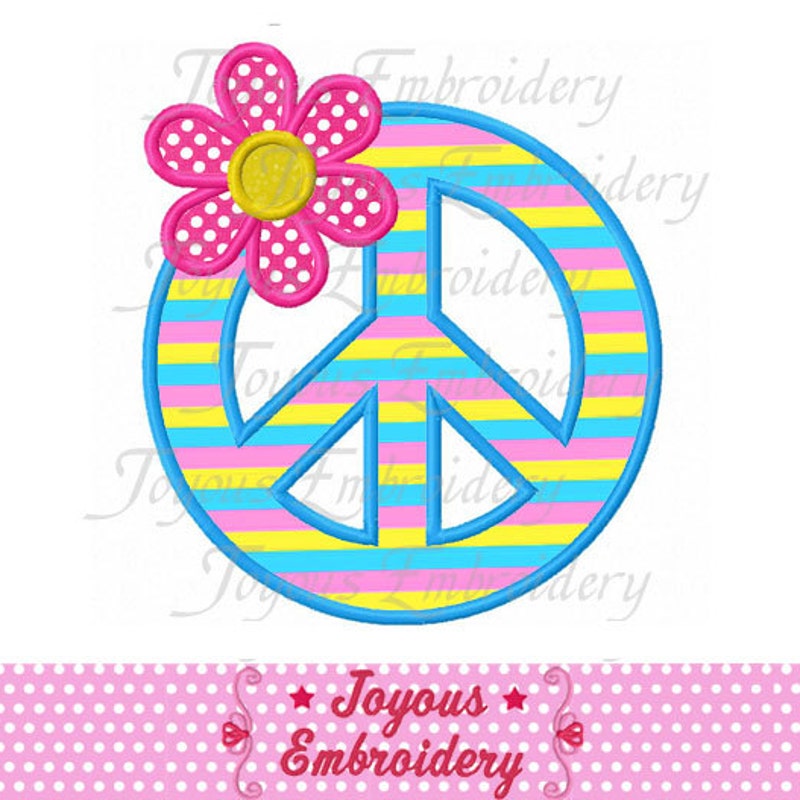 Peace Sign Applique - Etsy