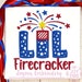 Little Firecracker Applique,4th of July Embroidery,firecraker ...